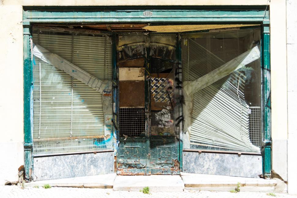 Broken Building Door