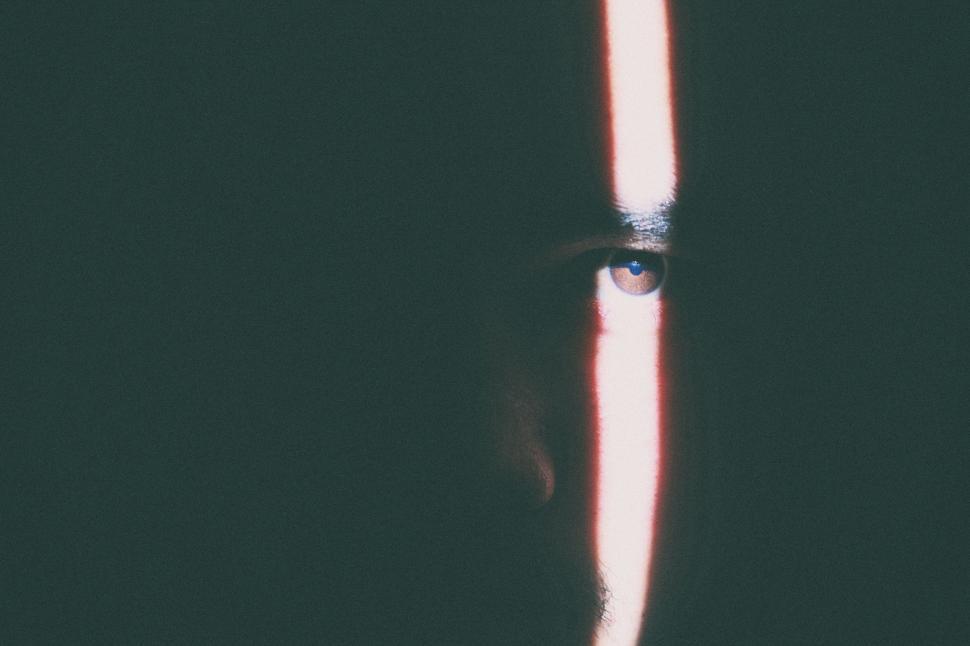 Free Stock Photo of Close Up of Persons Face in the Dark | Download ...