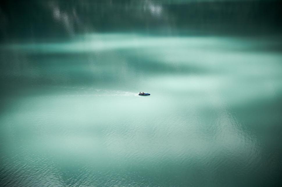 Free Stock Photo of Small Boat Floating on Large Body of Water ...