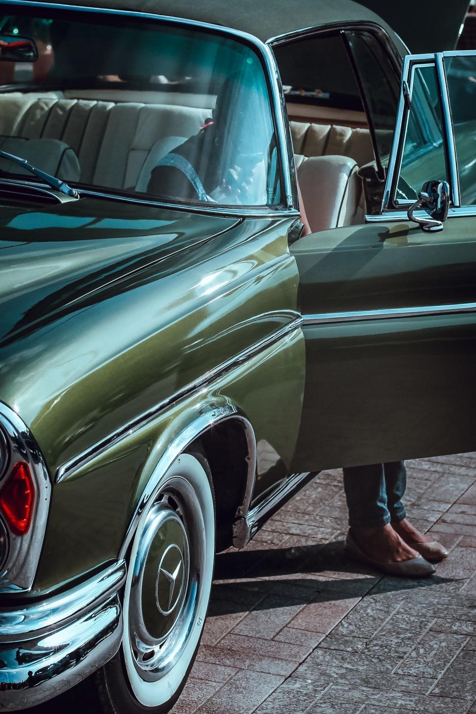 Free Stock Photo of Man Standing Next to Green Car | Download Free ...