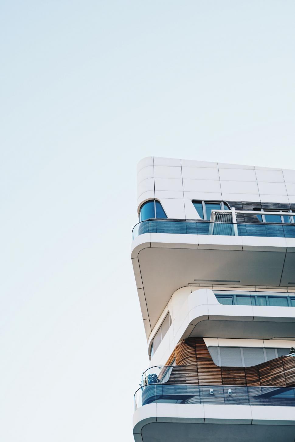 Free Stock Photo of Tall White Building Against Sky Background ...