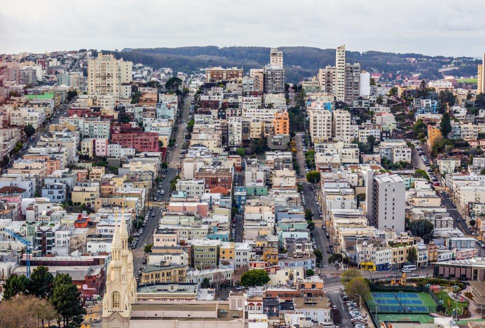 Free Stock Photo of A Panoramic Overhead View of Cityscape | Download ...