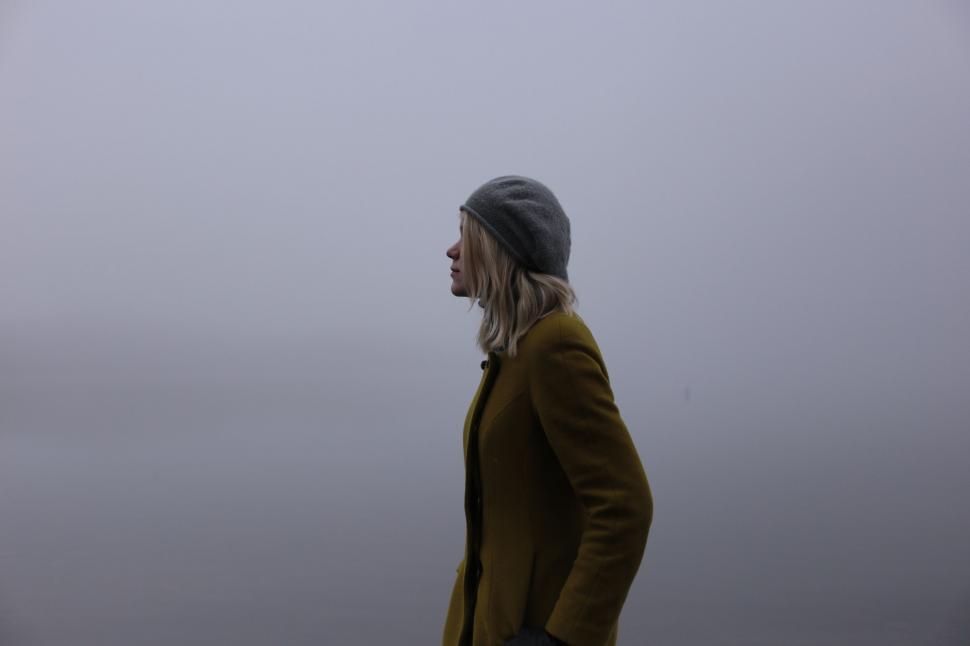 Free Stock Photo of Man Standing in Fog, Looking at Kite | Download ...