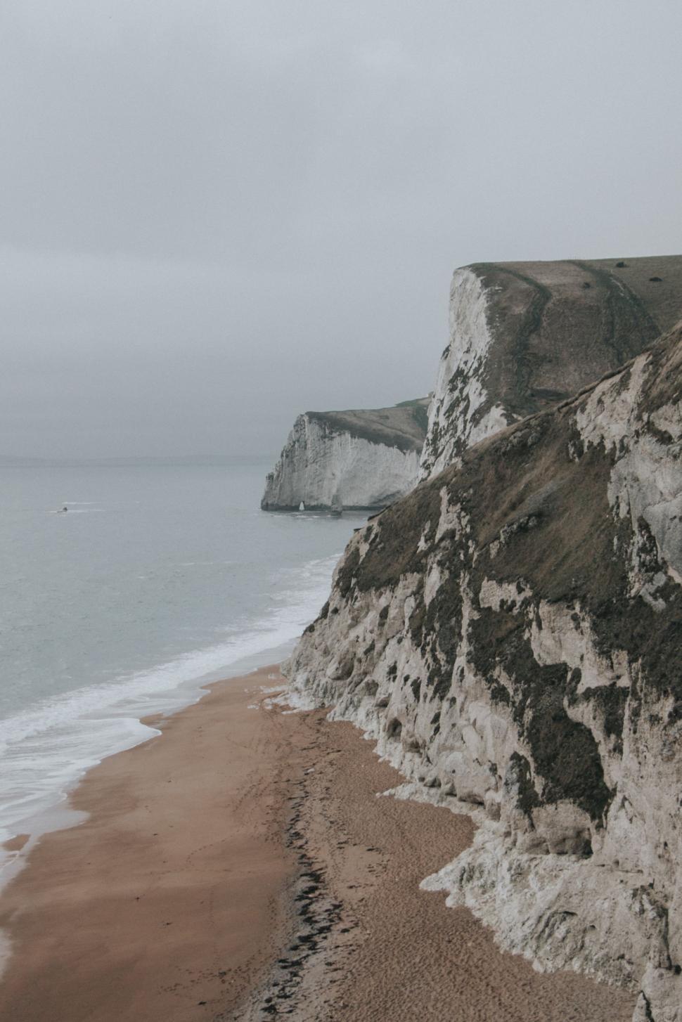 Free Stock Photo of Person Standing on Cliff Overlooking Ocean ...