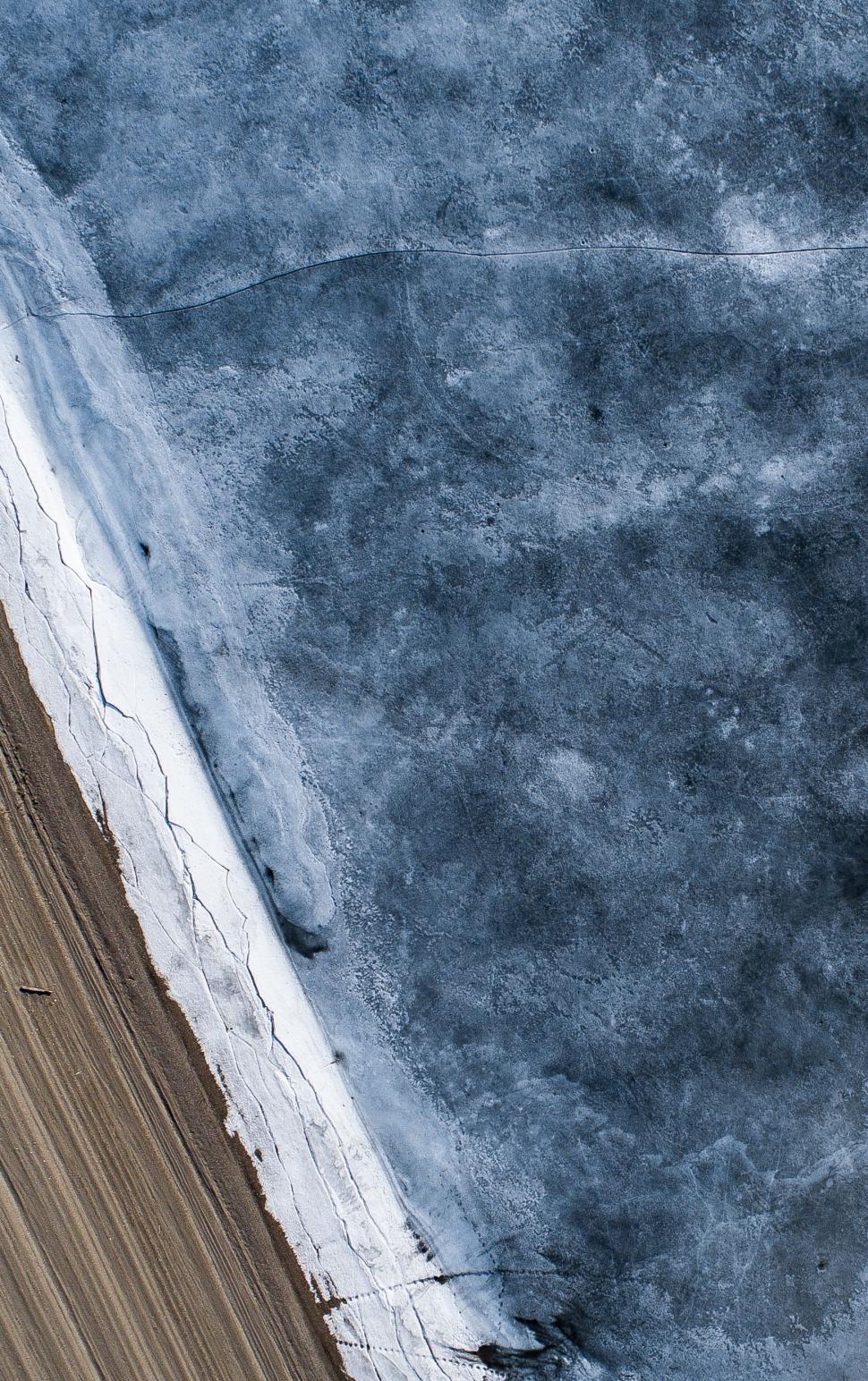 Free Stock Photo of Aerial View of Snow Covered Field | Download Free ...