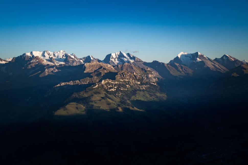 Free Stock Photo of A Panoramic View of a Mountain Range From an ...