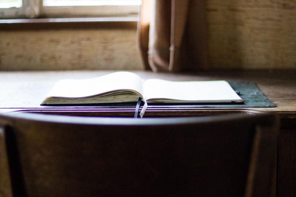 Free Stock Photo of Open Book on Wooden Table | Download Free Images ...