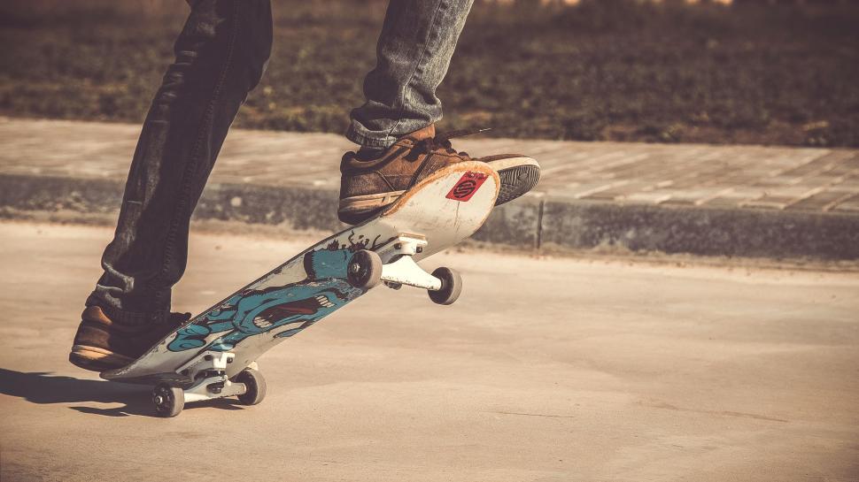 Free Stock Photo of Person Riding Skateboard on Street | Download Free ...