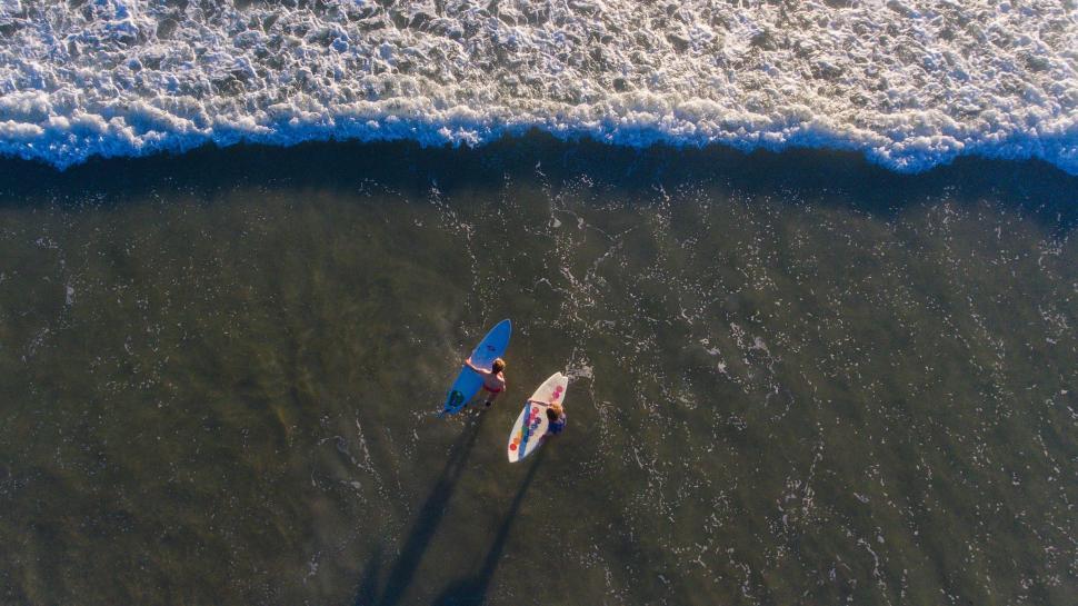 Free Stock Photo of Two People Surfing in the Ocean | Download Free ...