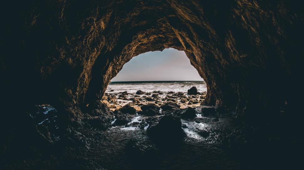 Free Stock Photo of Cave Overlooking Ocean View | Download Free Images ...