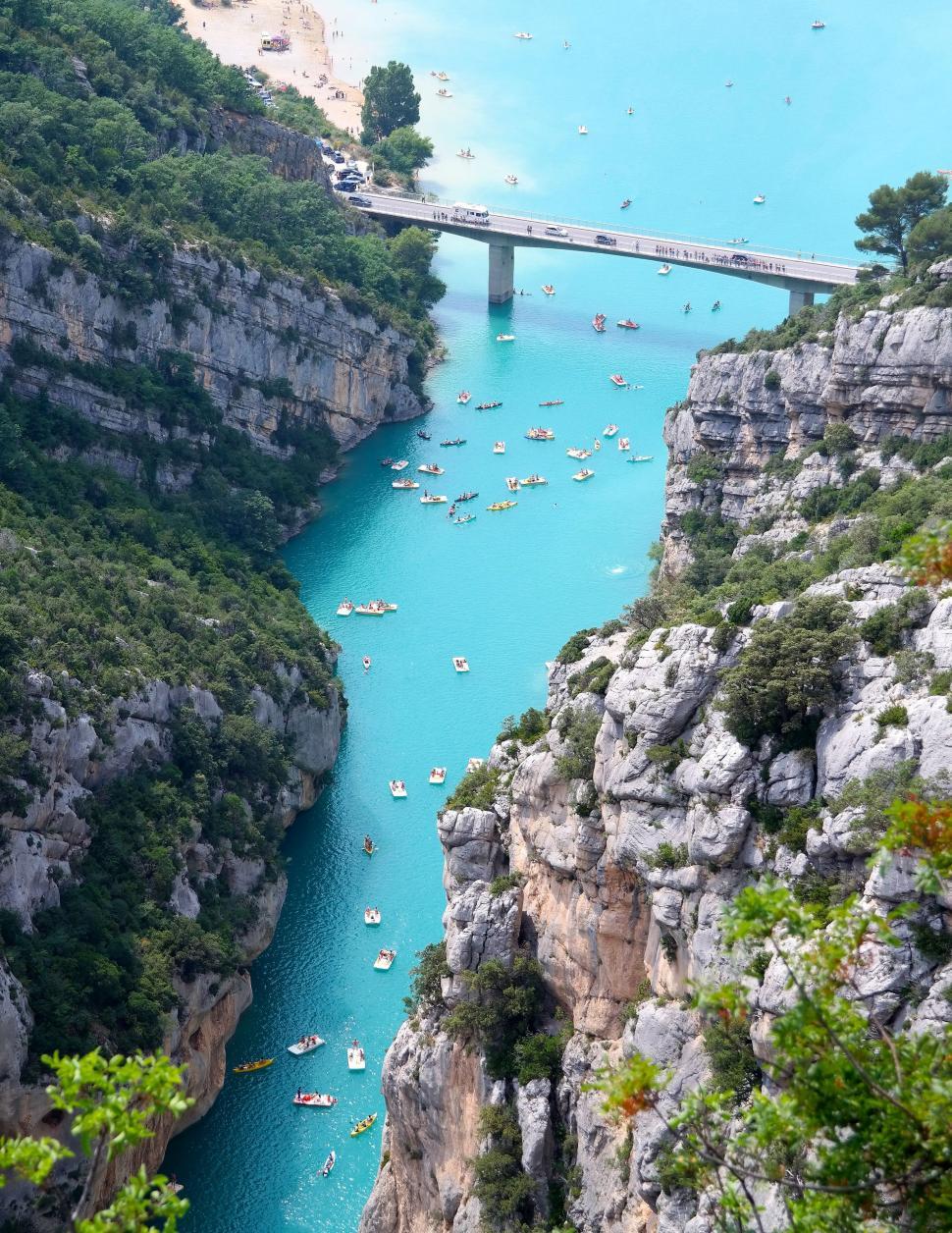 Free Stock Photo of Bridge Spanning Body of Water Surrounded by ...