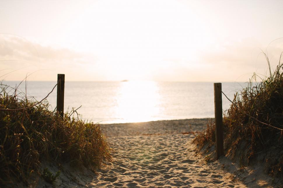 Free Stock Photo of Path Leading to Beach and Ocean | Download Free ...