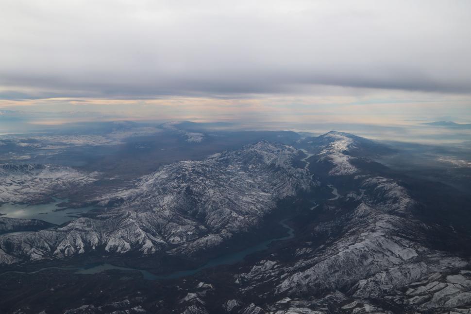 Free Stock Photo of Aerial View of a Mountain Range | Download Free ...