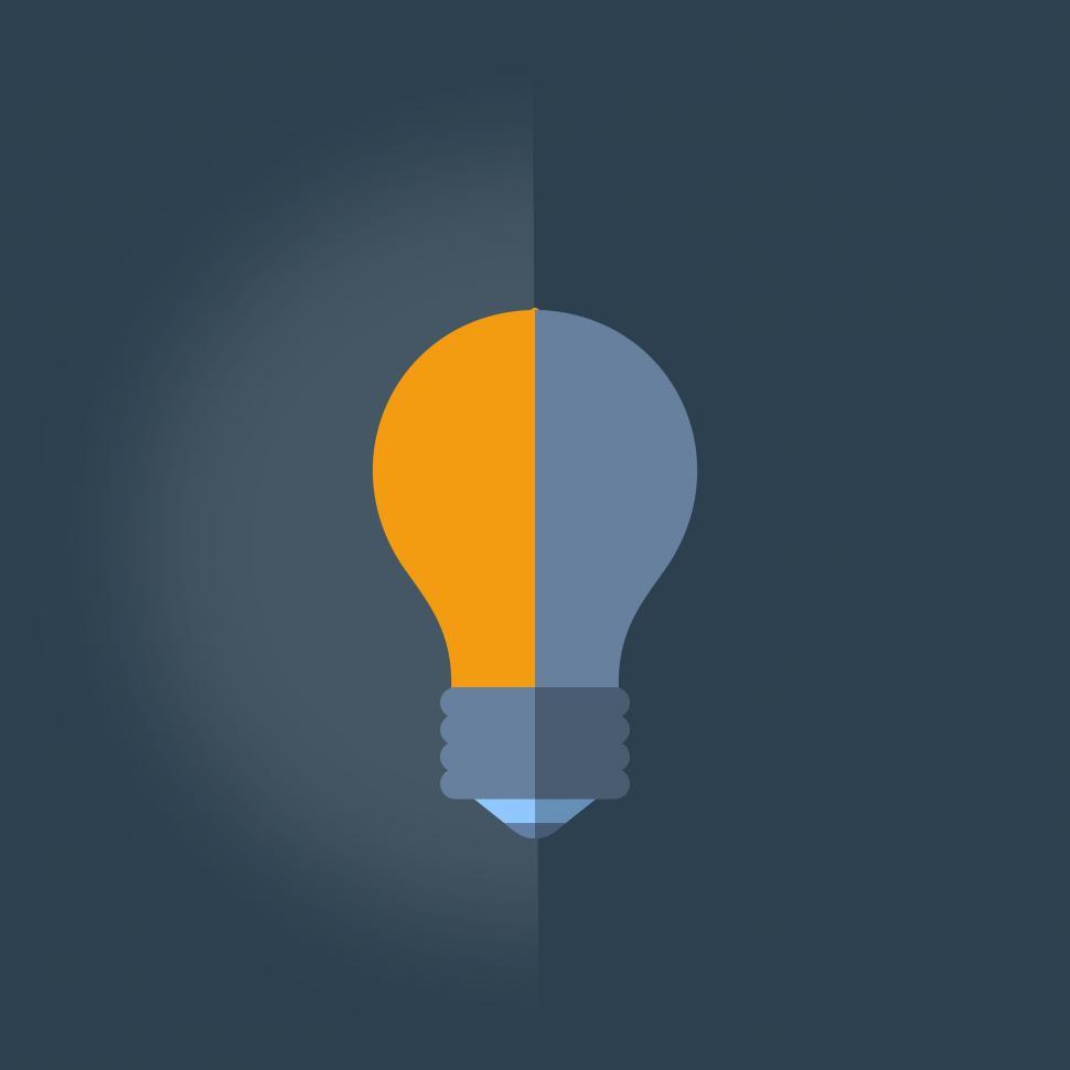 Free Stock Photo of Half Light - Half Lighted Lightbulb | Download Free ...