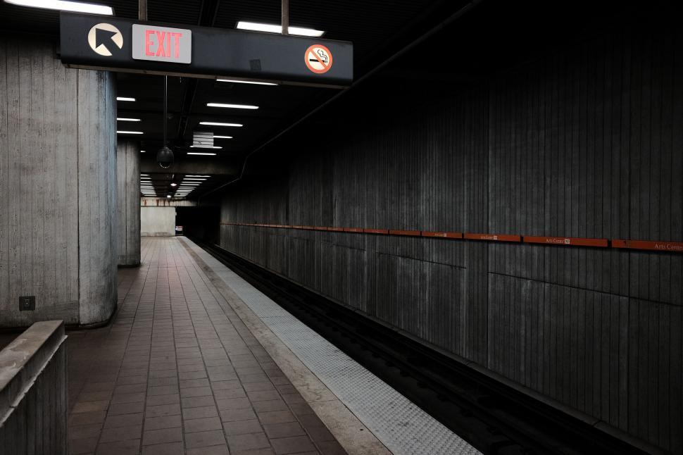 Free Stock Photo of Subway Station With Sign Above Platform | Download ...