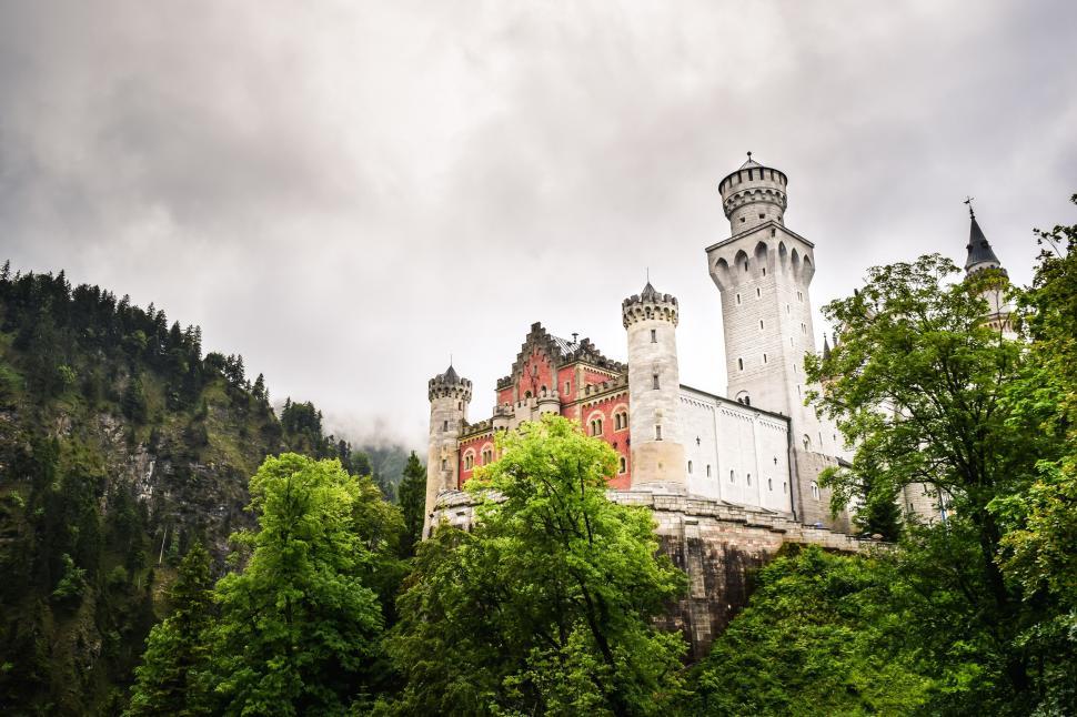 Free Stock Photo of Castle Tower Surrounded by Trees | Download Free ...