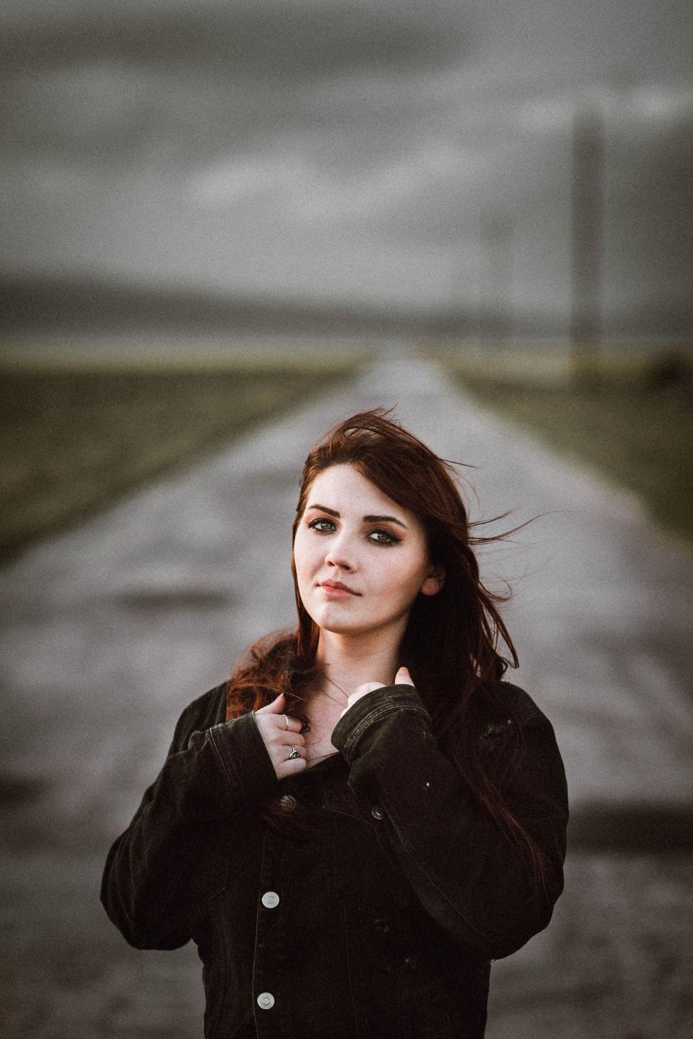 Free Stock Photo of Woman Standing in Middle of Road | Download Free ...