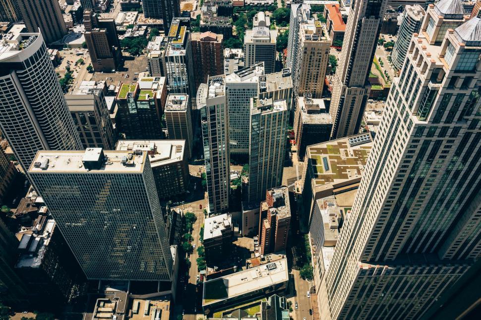 Free Stock Photo of Aerial View of City With Tall Buildings | Download ...