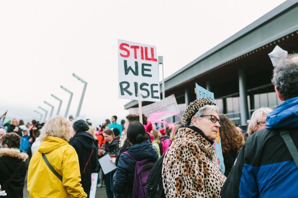Free Stock Photo of Crowd of People Standing Outside Building ...