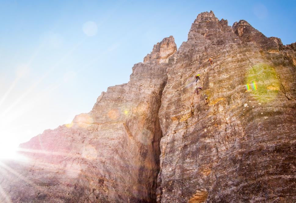 Free Stock Photo of Bright Sun Shines Through Mountain Rocks | Download ...