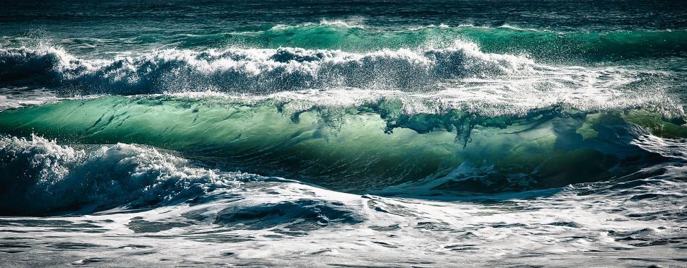 Free Stock Photo of Vast Body of Water Encircled by Waves | Download ...
