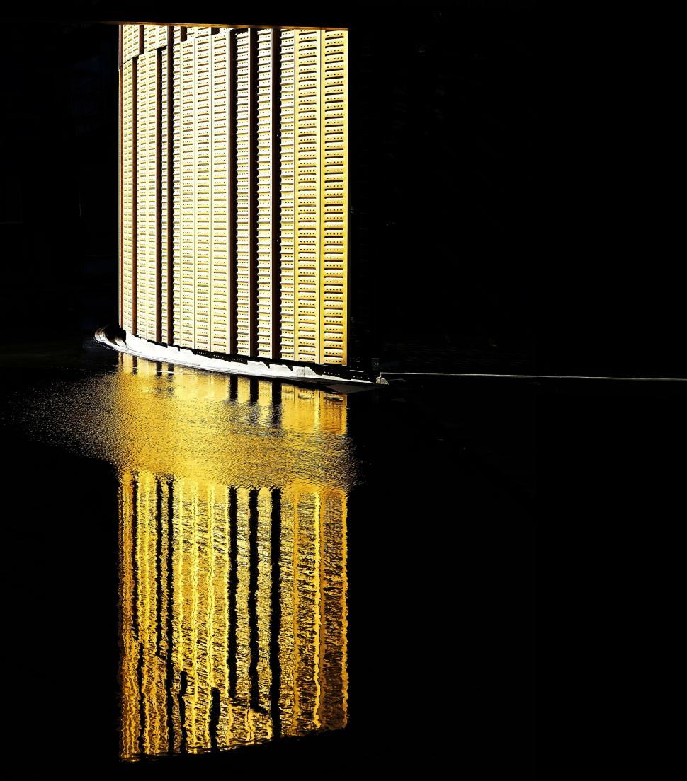 Free Stock Photo of Towering Building in the Middle of Water | Download ...