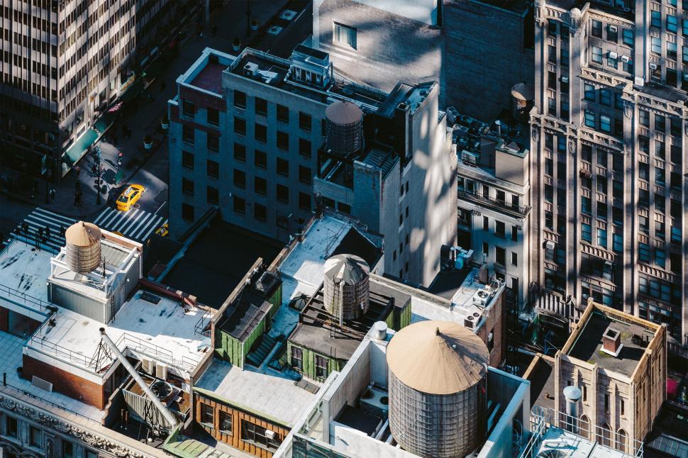 Free Stock Photo of Aerial View of a City With Tall Buildings ...
