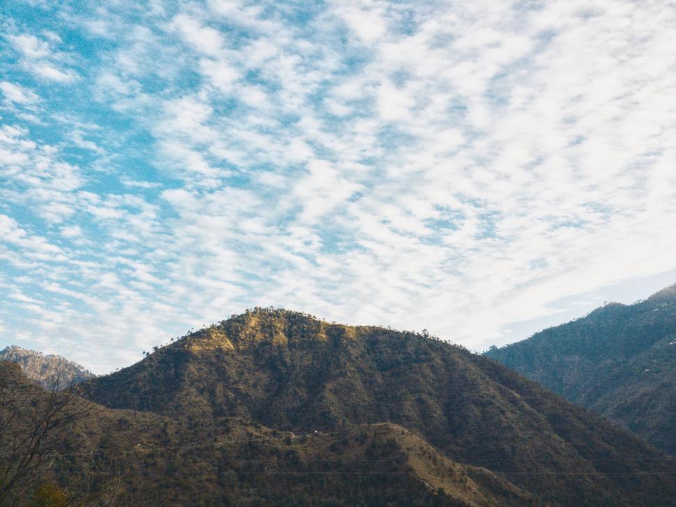 Free Stock Photo of Clouds Hovering Over Mountain Range | Download Free ...