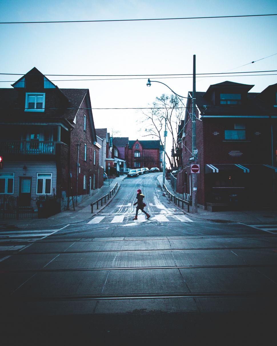Free Stock Photo of Person Crossing Street in Urban Setting | Download ...