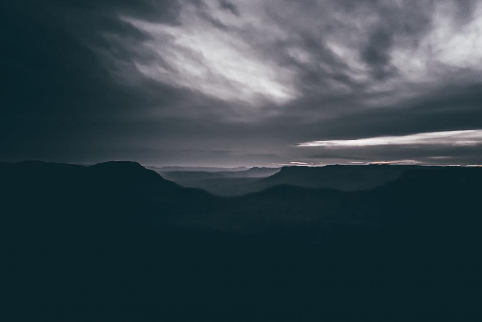 Free Stock Photo of Monochrome View of Cloudy Sky | Download Free ...