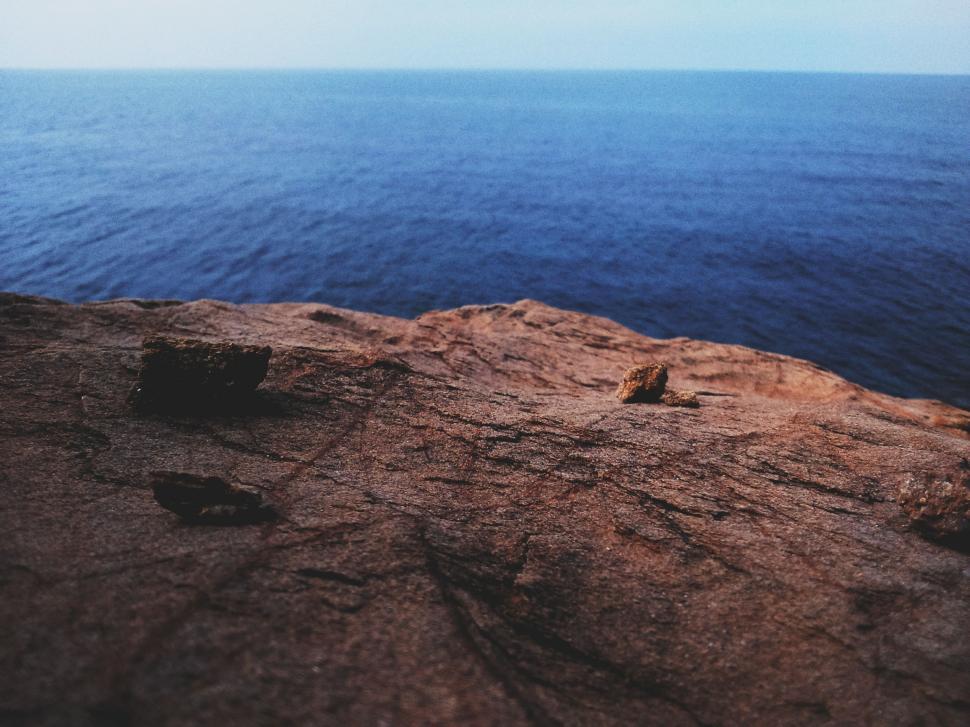 Free Stock Photo of A View of the Ocean From a Cliff | Download Free ...