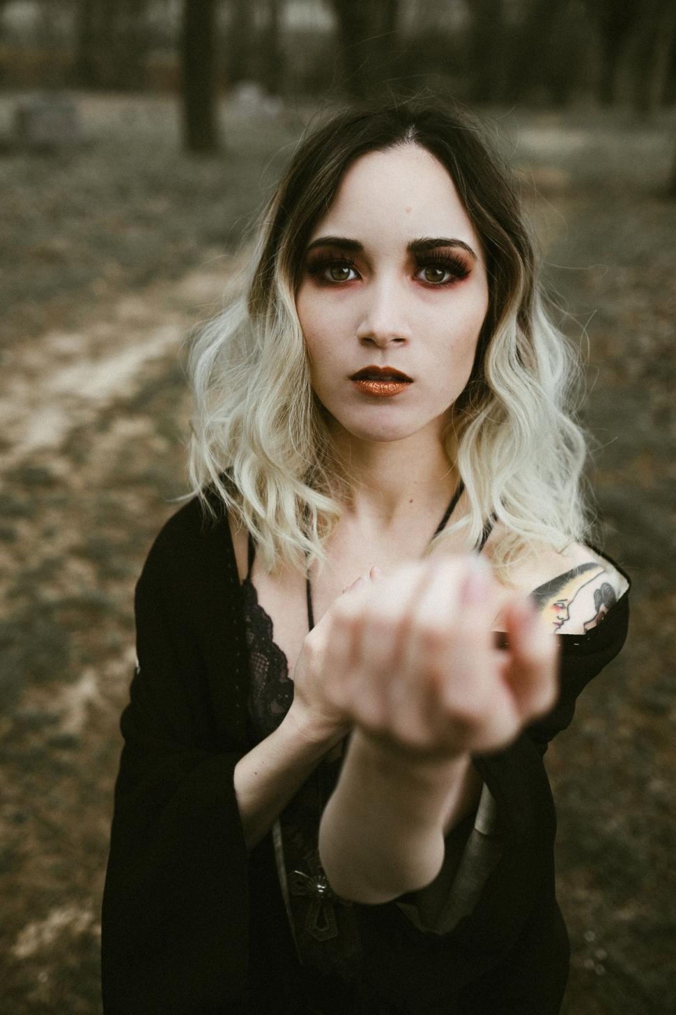Free Stock Photo of Woman With Long Hair Pointing at the Camera ...