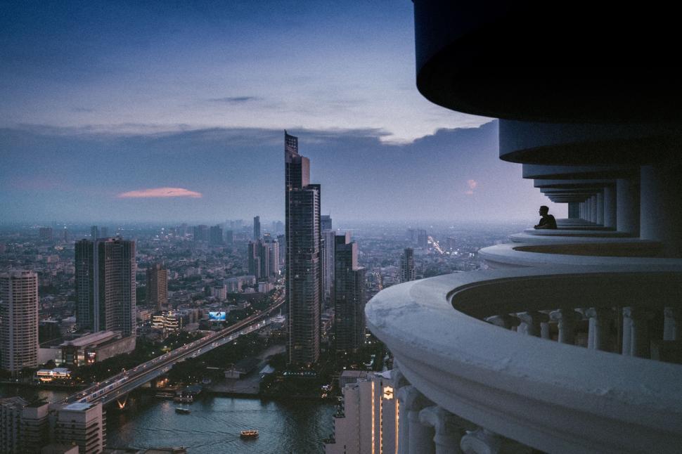 Free Stock Photo of A View of a City From a High Building | Download ...