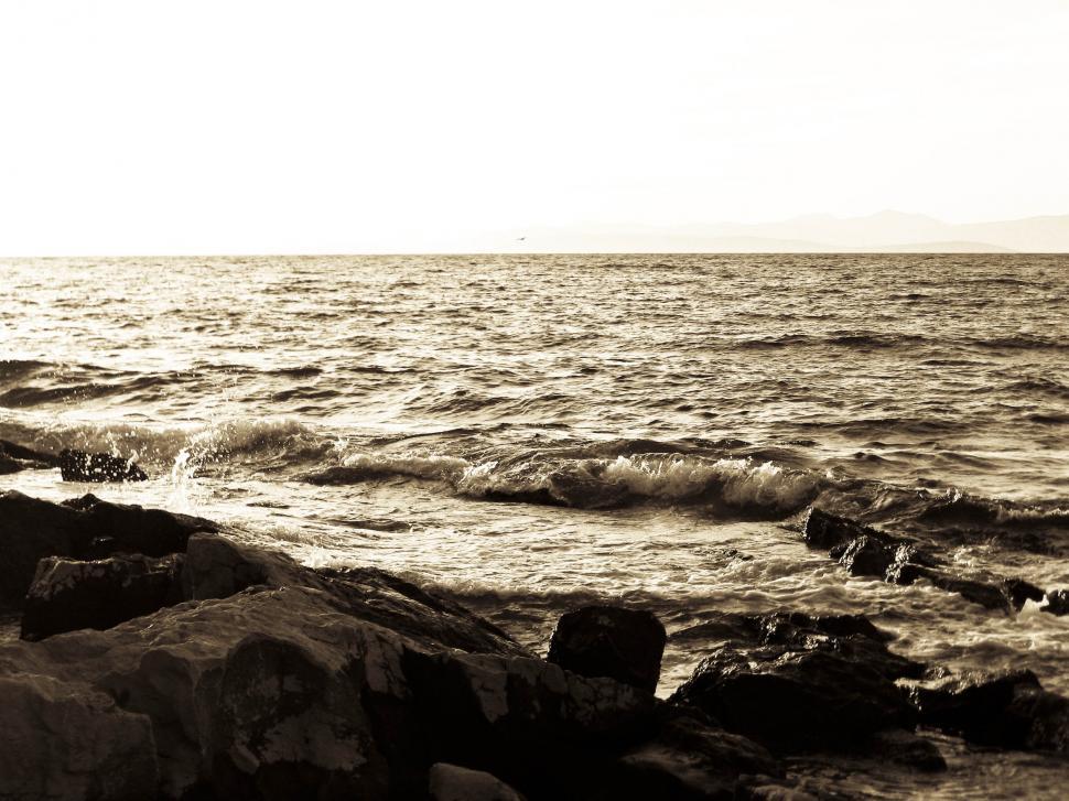 Free Stock Photo of Sepia Seascape | Download Free Images and Free ...