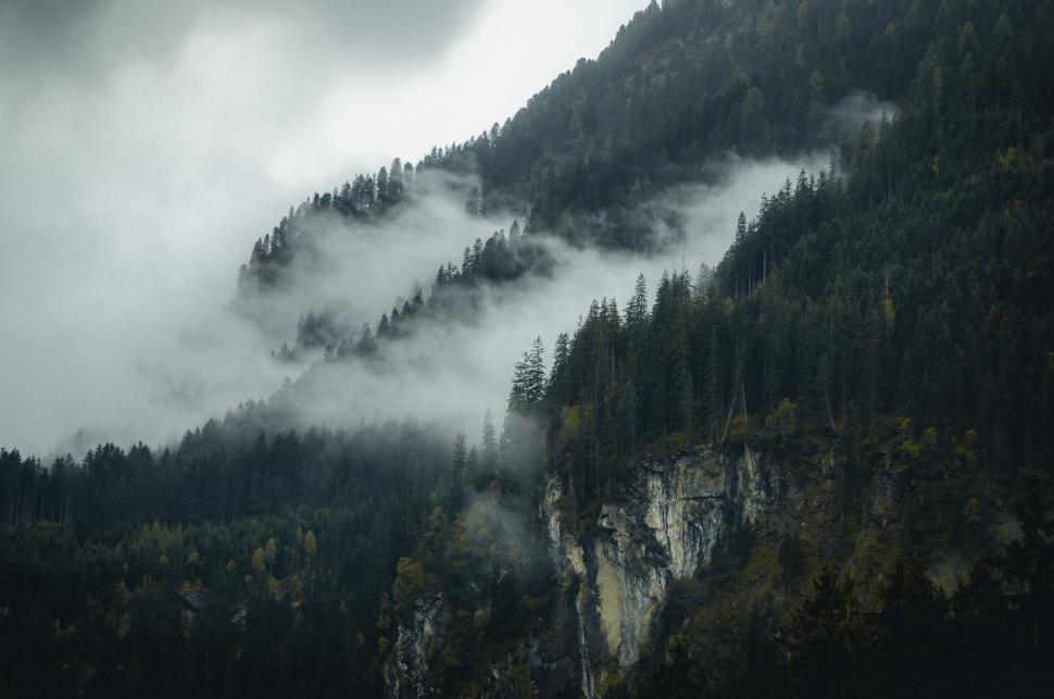 Free Stock Photo of Foggy Mountain Landscape | Download Free Images and ...