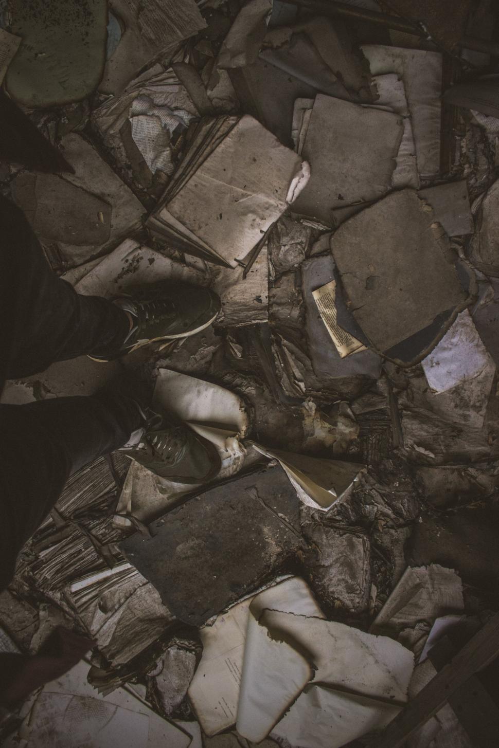 Free Stock Photo of A Heap of Trash in Black and White | Download Free ...