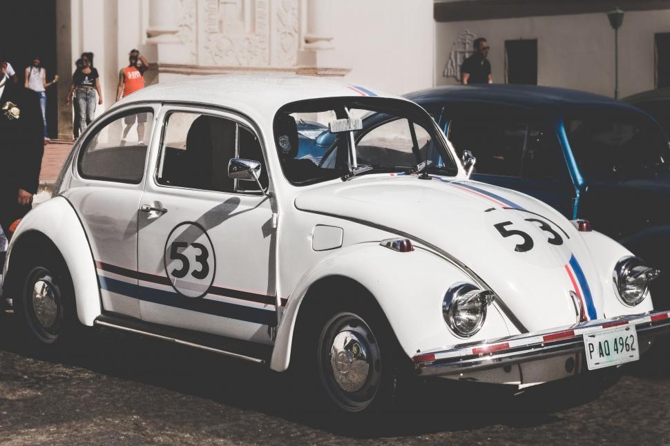 Free Stock Photo of White Car With Numbers Painted on Side | Download ...