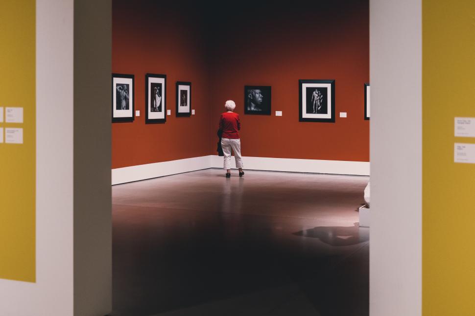 Free Stock Photo of Person Standing in Room With Pictures on Walls ...