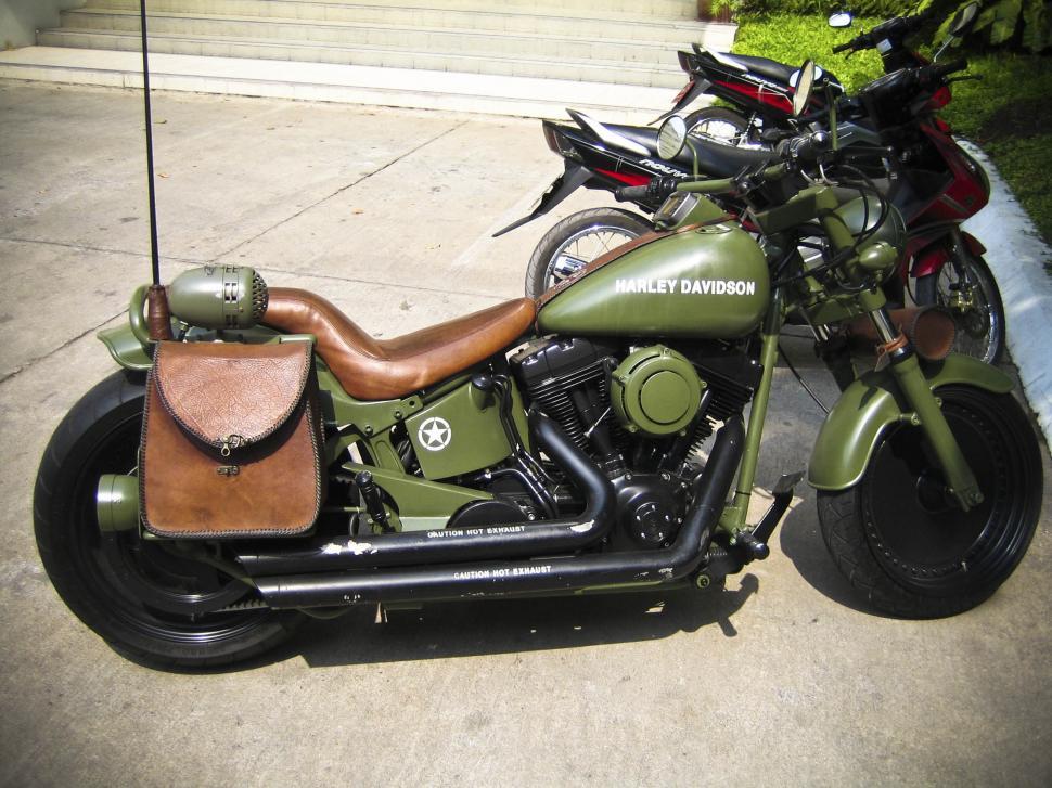 Free Stock Photo of Green harley davidson | Download Free Images and ...