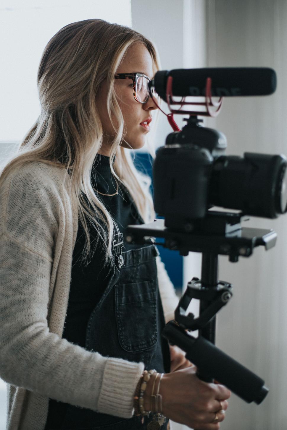 Free Stock Photo of Woman Standing in Front of Camera | Download Free ...