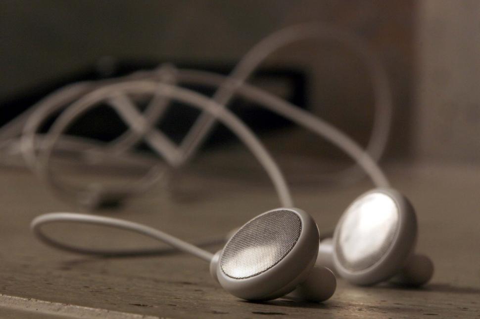 Free Stock Photo of Old white earbuds | Download Free Images and Free ...