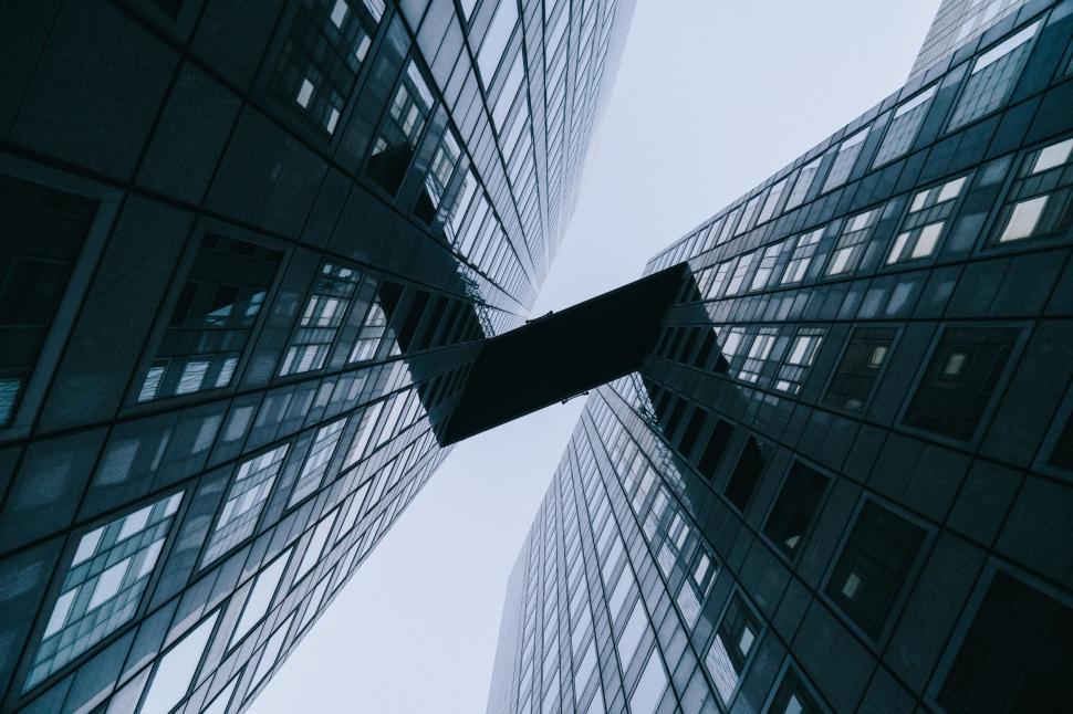 Free Stock Photo of Looking Up at Tall Buildings in a City | Download ...