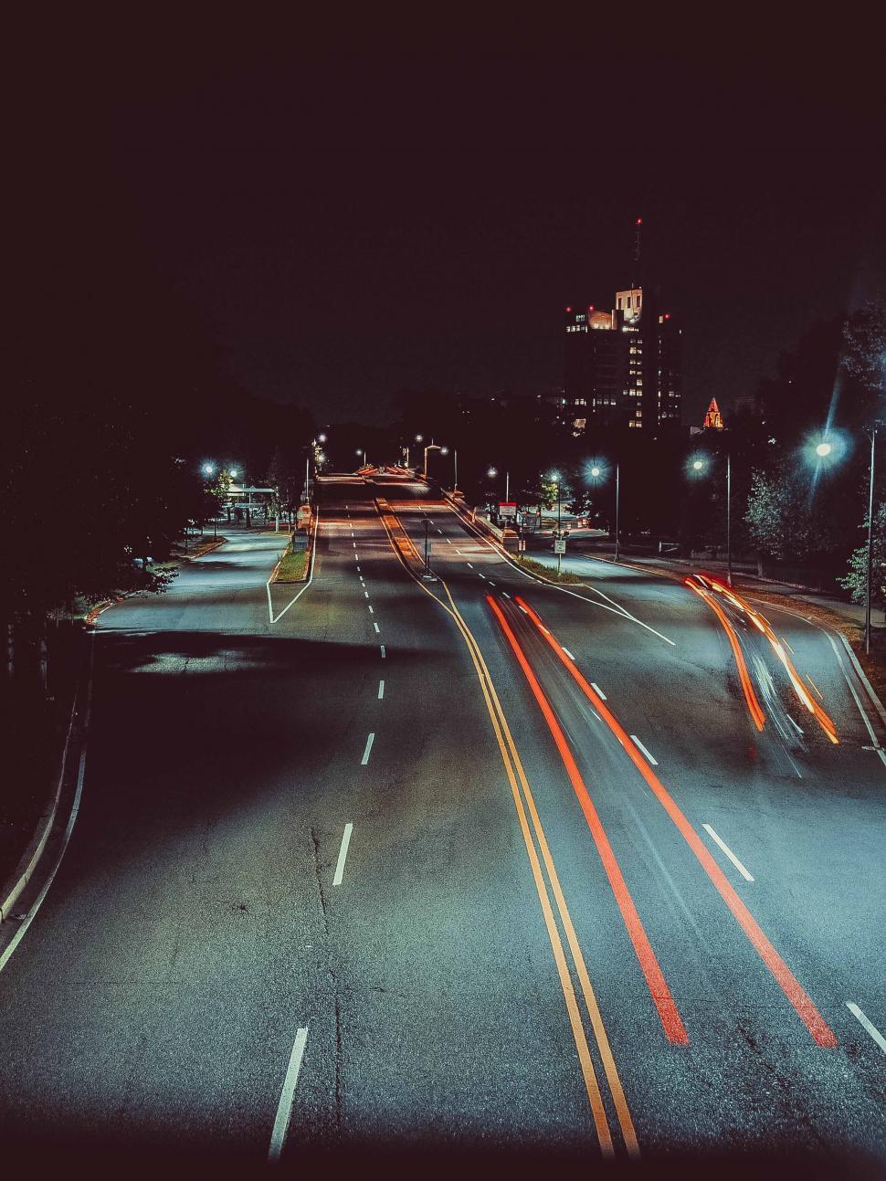 Free Stock Photo of City Street at Night With Street Lights | Download ...