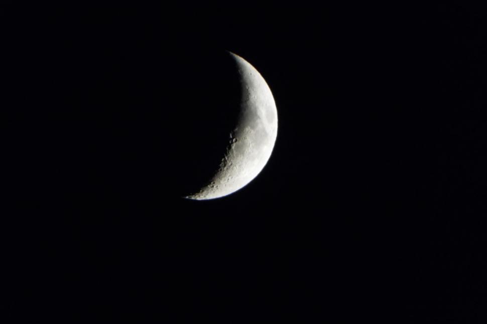 Free Stock Photo of Half Moon Shining in Dark Sky | Download Free ...