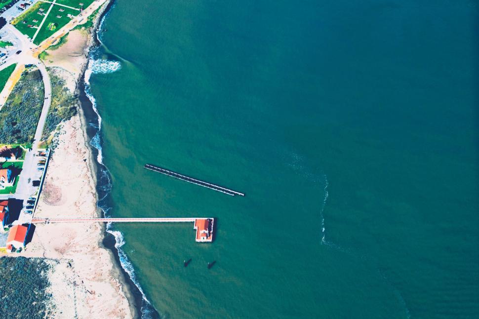 Free Stock Photo of Aerial View of Beach and Body of Water | Download ...
