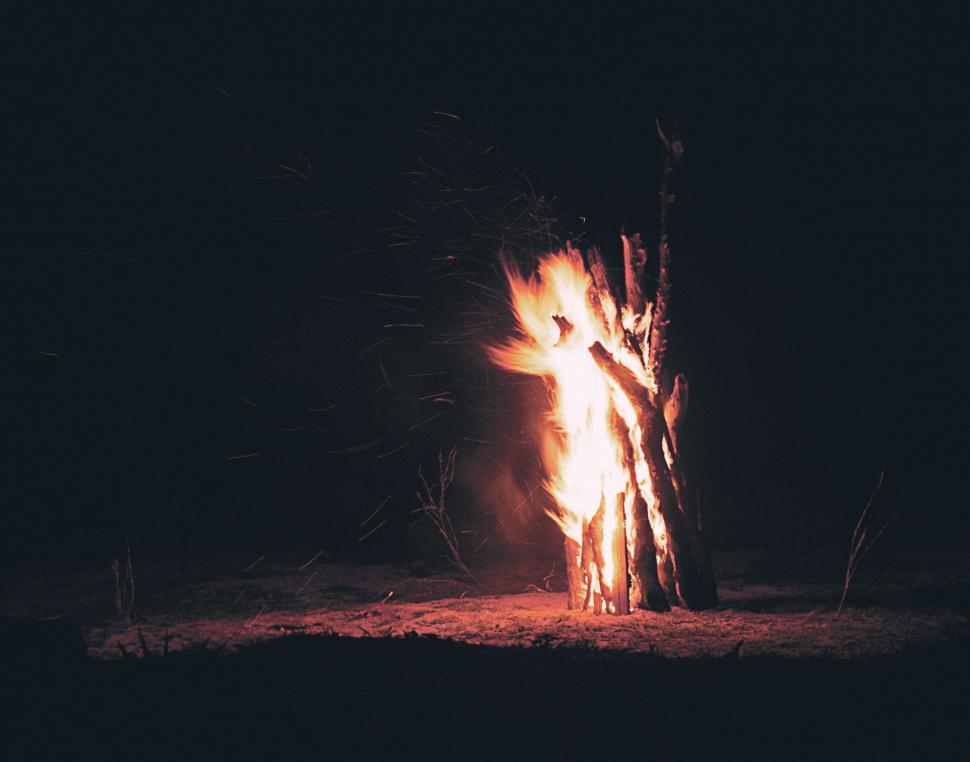 Free Stock Photo of Fire Illuminating Darkness | Download Free Images ...