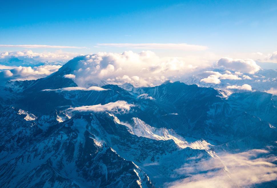 Free Stock Photo of Aerial View of Mountain Range | Download Free ...