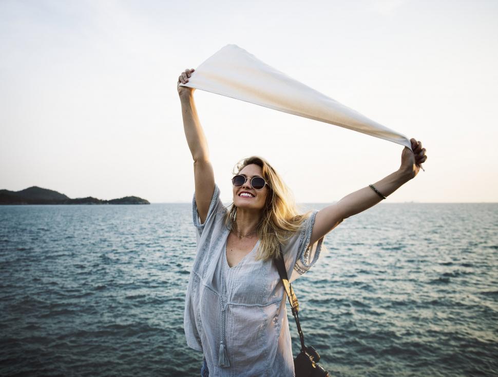 Free Stock Photo of Girl with white flag | Download Free Images and ...