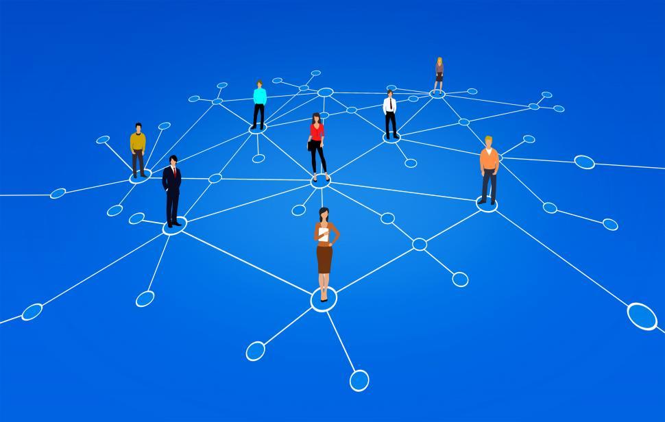 Free Stock Photo of A Network of People - Business People - Abstract ...