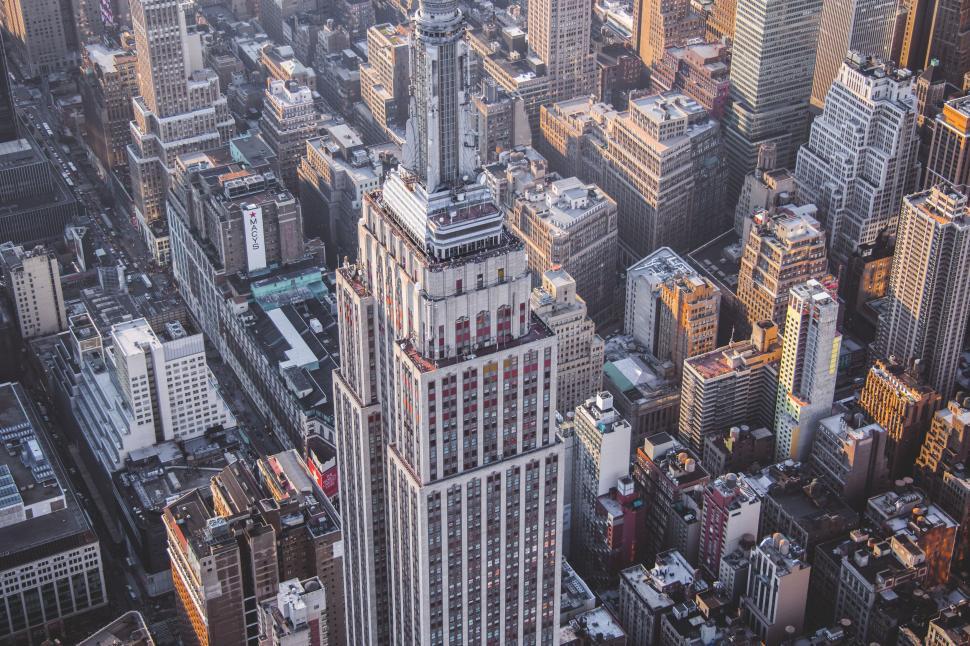 Free Stock Photo of Aerial View of City With Tall Buildings | Download ...